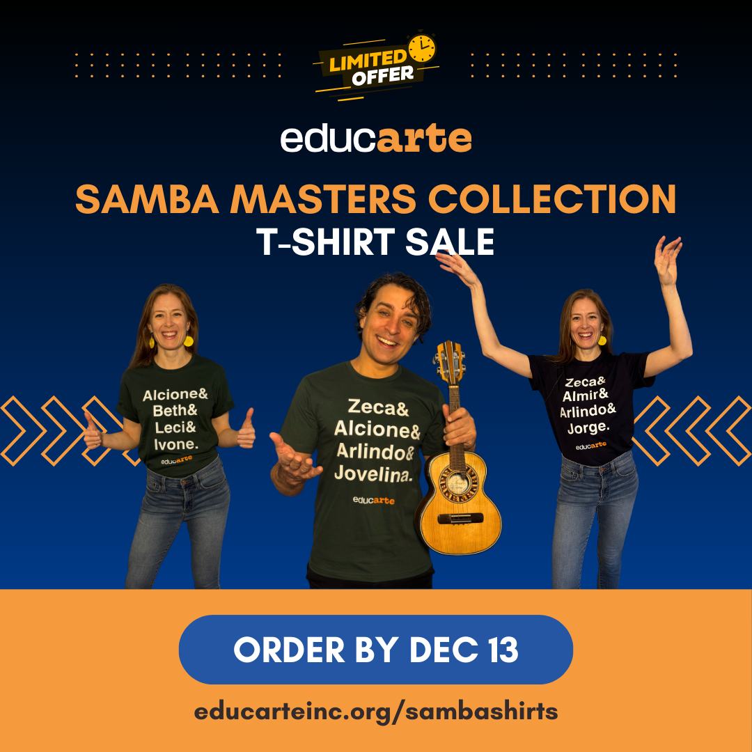 Mestres do Samba t-shirt campaign launched! - EducArte